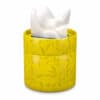 White Facial Tissue Colored Round Yellow Box 3 Ply 40 Tissues