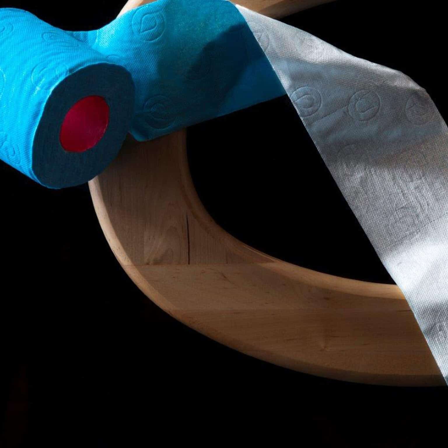 Blue Toilet Paper Jumbo 6-Pack | Renova | 3-Ply Rolls