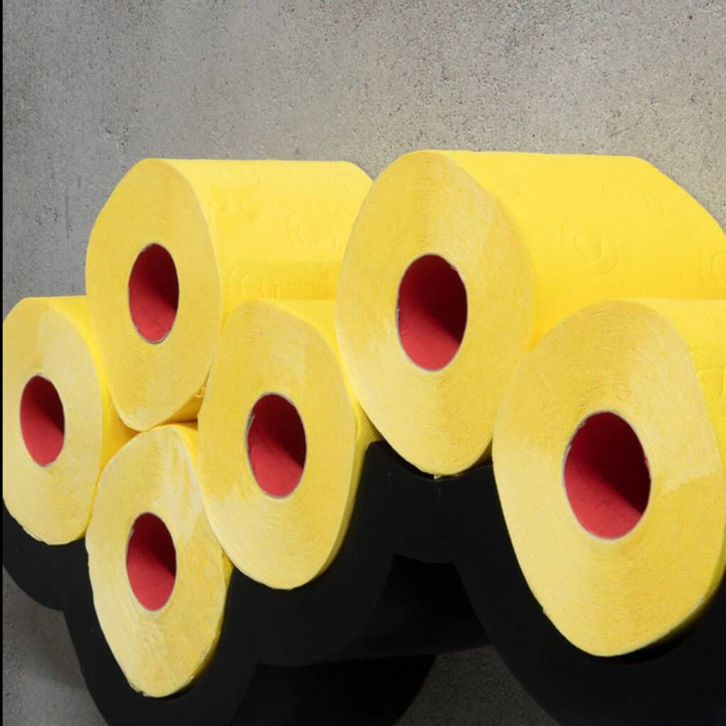 Yellow Toilet Paper Jumbo 6-Pack | Renova | 3-Ply Rolls