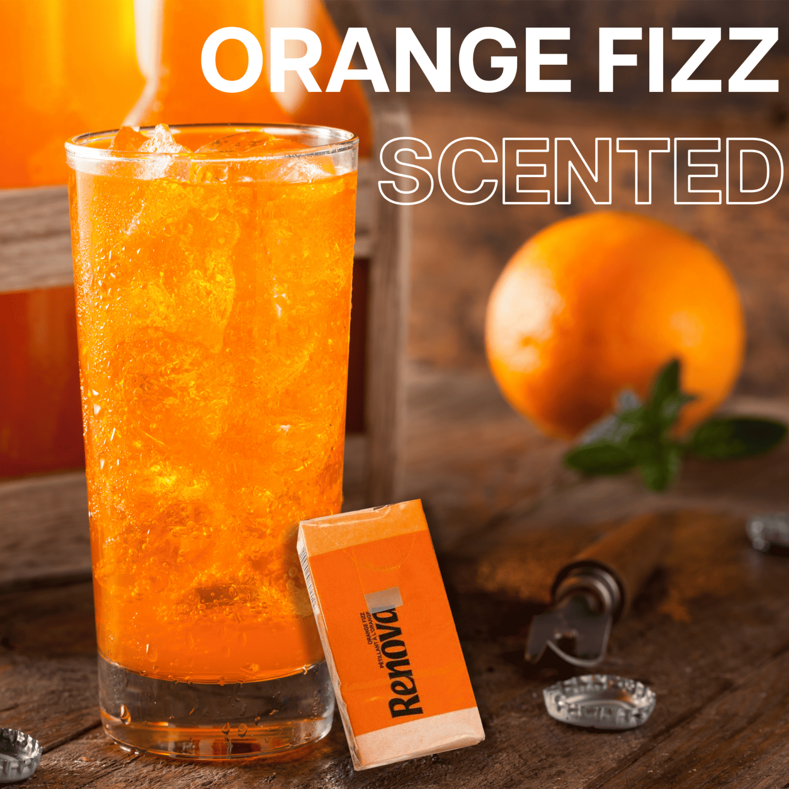 Orange Pocket Tissue 84-Pack | Renova | 3-Ply