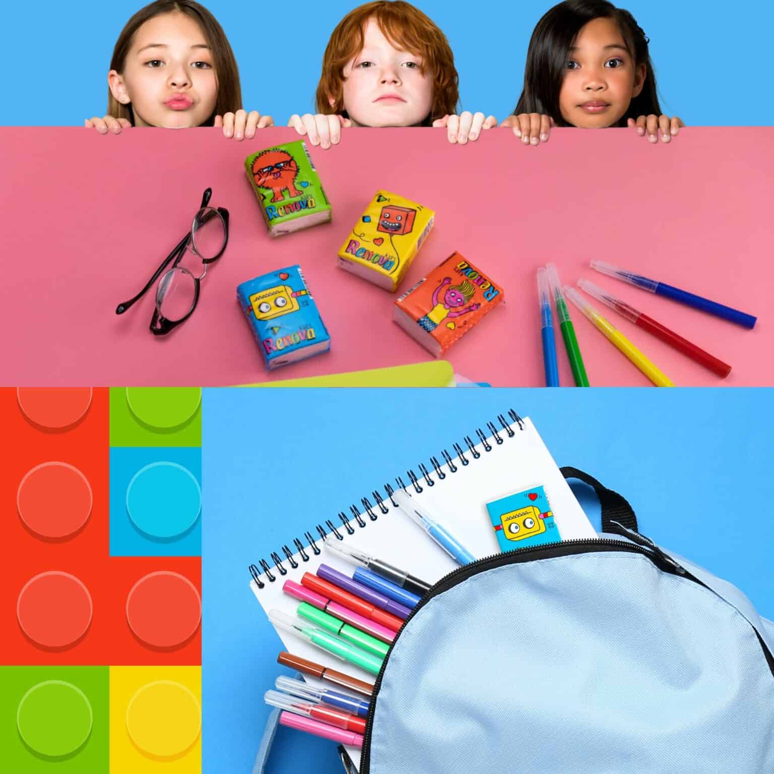 Kids Pocket Tissue 6-Pack | Renova | 4-Ply Tissues